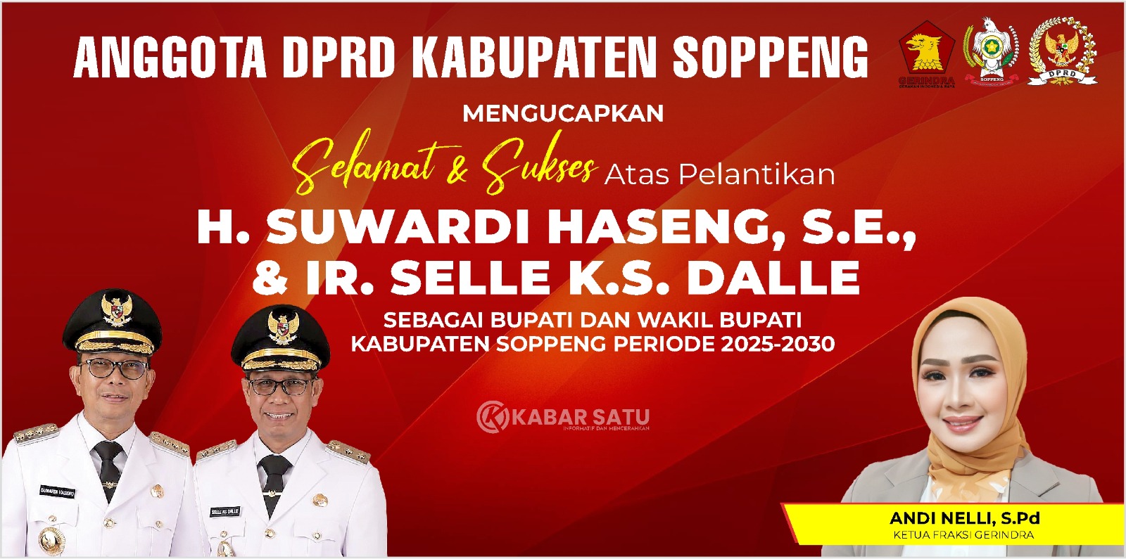 Pemda Soppeng Keluarkan Surat Edaran Tertib Pemasangan Foto Bupati dan ...